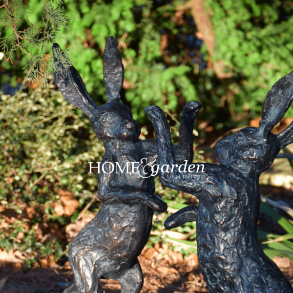 Boxing Hares Pair - Home & Garden UK